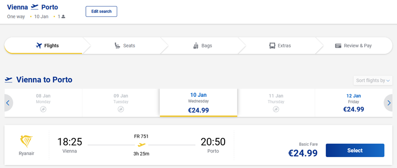 3 in 1 trip from Vienna to Portugal: Porto, Madeira and Lisbon for €80